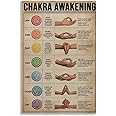 Amazon.com: Chakra Awakening Knowledge Yoga Poster, Yoga Chakras Print ...