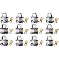 Master Lock 3KA-3210 1-1/2" Laminated Keyed Alike Padlocks - Quantity ...