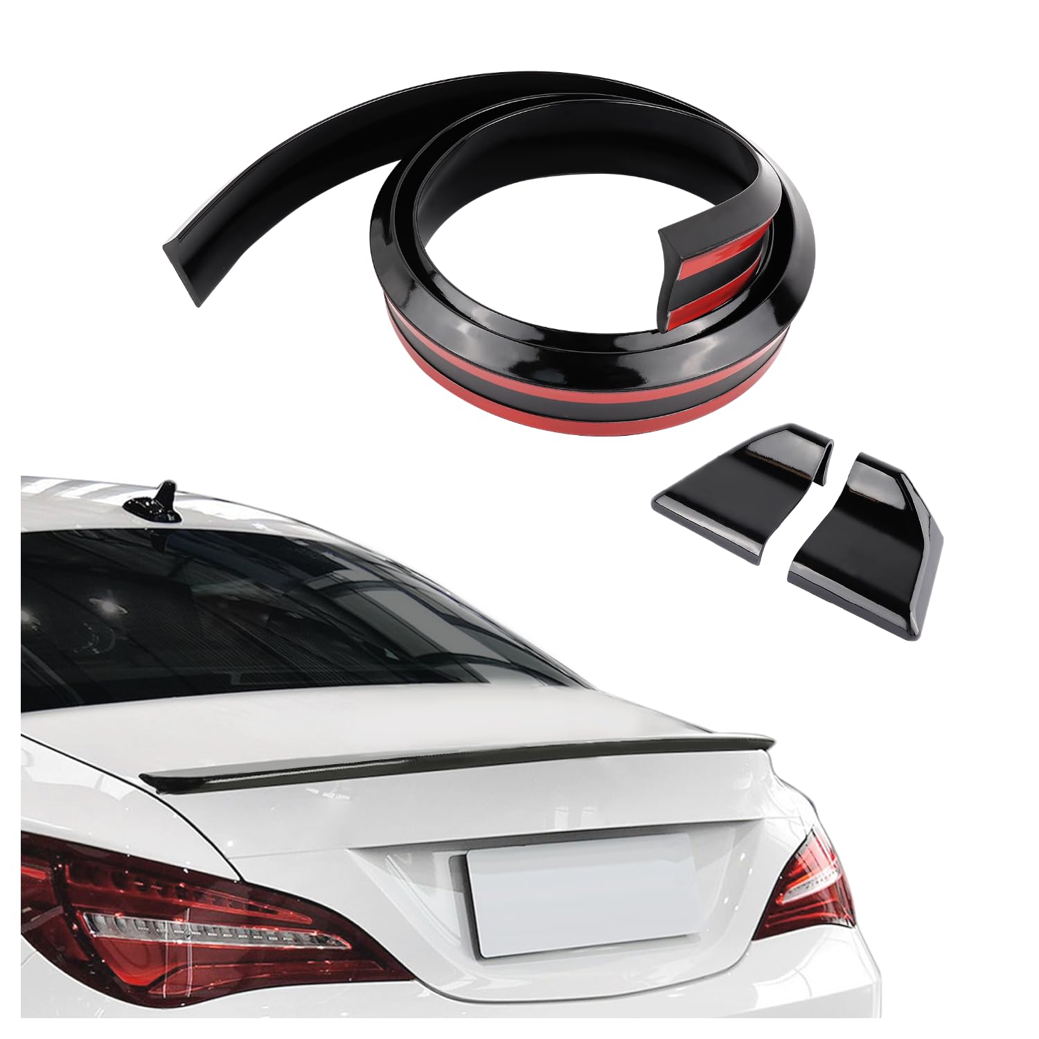 Mua 4.9Ft Car Rear Spoiler - 3D Glossy Roof Spoiler Trunk Spoiler Lip ...