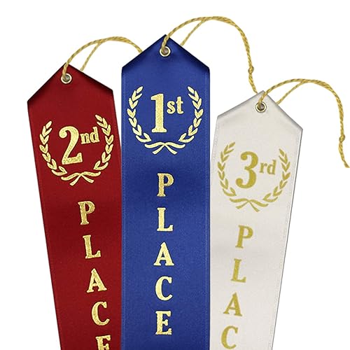 RibbonsNow 1st - 2nd - 3rd Place Award Ribbons - 36 Total Ribbons - 12 ...