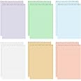 Amazon.com : PerKoop 12 Pcs Top Bound Spiral Notebook A5 Steno Pads with Colorful PP Cover Ruled ...