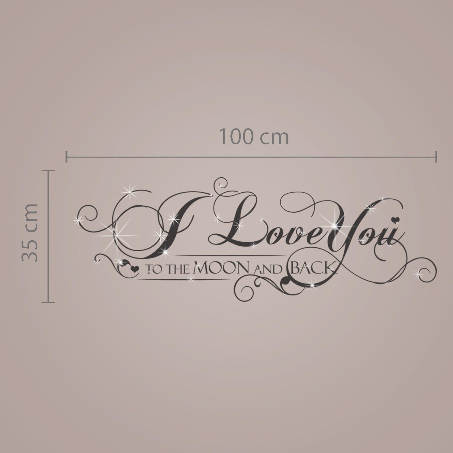 WALPLUS WS4017 I Love You-Grey Vine + WSSS10 Swarovski – BigaMart