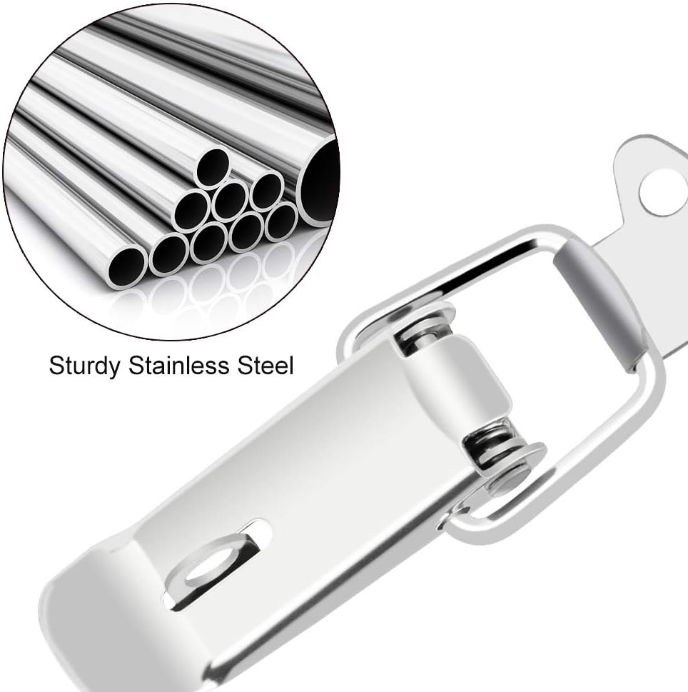 BUZIFU 8Pcs Stainless Steel Clamp，Box Locking Toggle Latch Spring ...