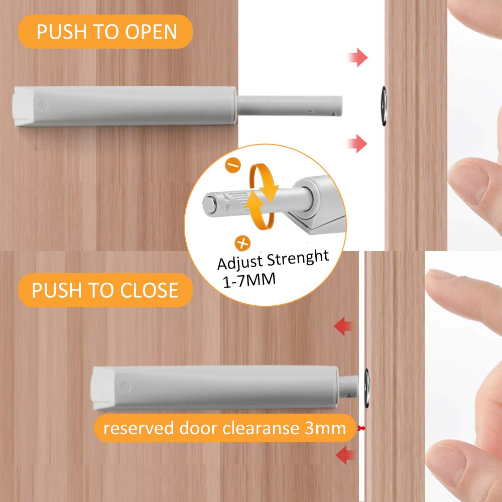 Ferramenta Push Pull per Ante Jiayi 2 Pezzi Apertura a Pressione Ante ...