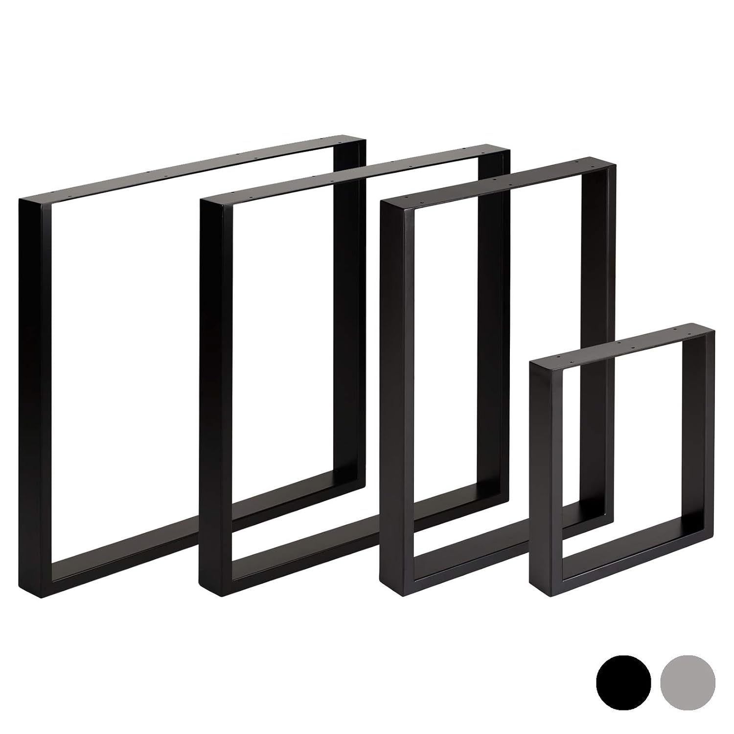 Gambe per mobili Hartleys Gambe industriali quadrate per Tavolo Varie ...