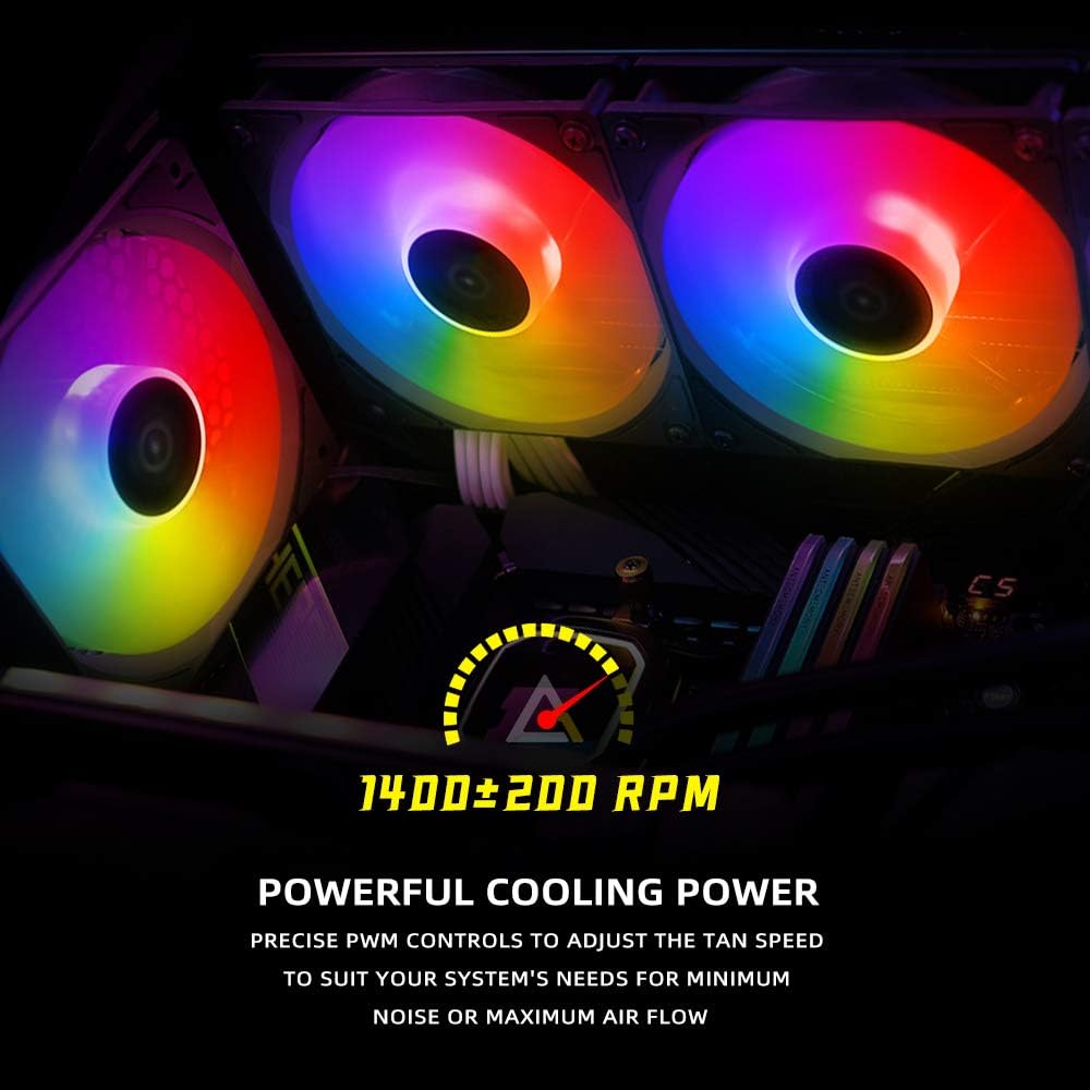 Antec 120mm Case Fan, RGB Case Fans, Addressable RGB, PC Fan High ...