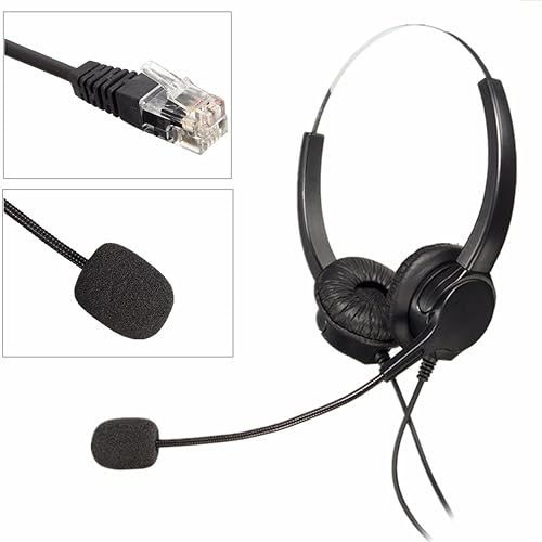Alphacom 3000NC RJ11 Binaural Telephone Headset with: Amazon.co.uk ...
