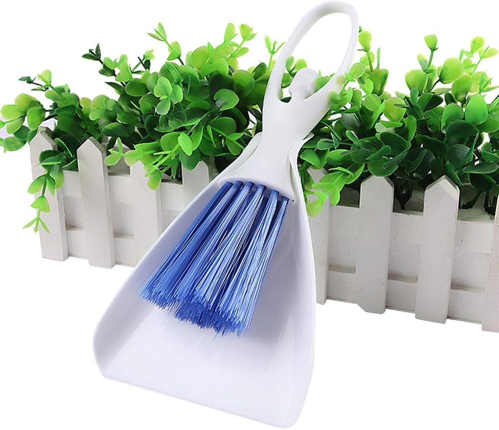 GZGZADMC 2-in-1 Dustpan Set Mini Desktop Sweep Cleaning Brush Small ...