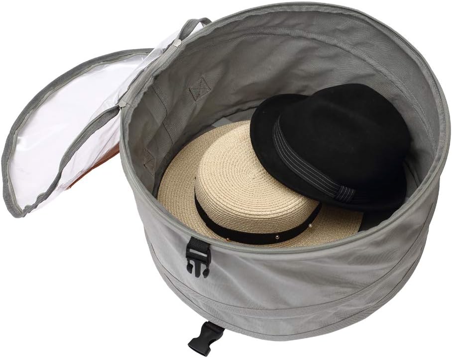Goklmn Large Premium Hat Pop up Storage Bag, Large Hat Storage Travel ...