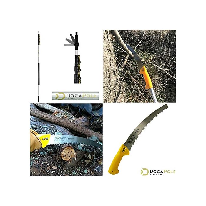 DocaPole 6-24 Foot Pole Pruning Saw // DocaPole Extension Pole + GoSaw ...