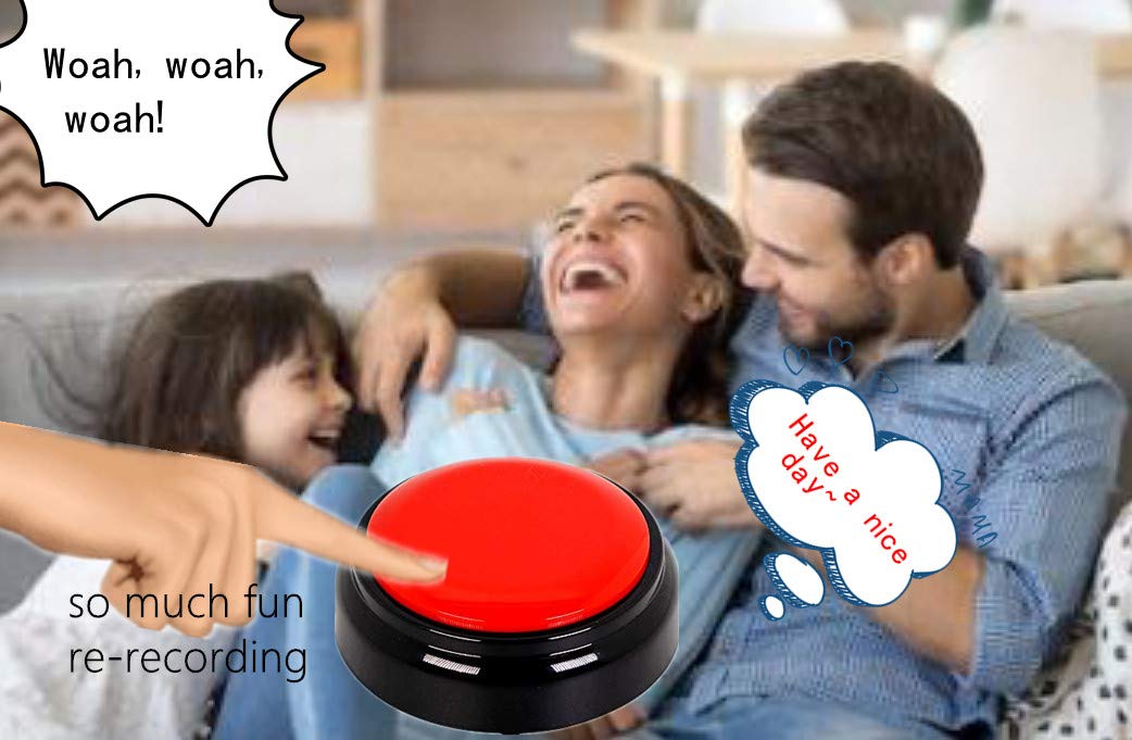 Mua Voice Recording Button Easy Button Record 30 Seconds Talking Message Funny Office Gift ...