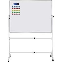 Amazon.com : Rolling Whiteboard with Stand 48"x36" Mobile Magnetic ...