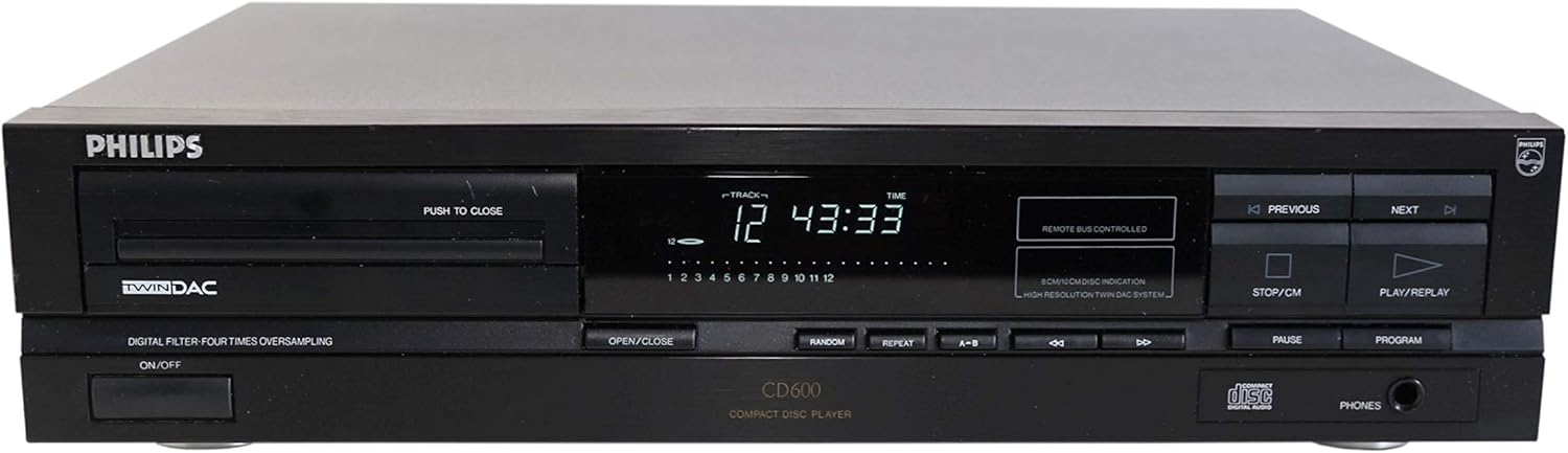 Philips CD 600 CD Spieler in schwarz: Amazon.de: Elektronik