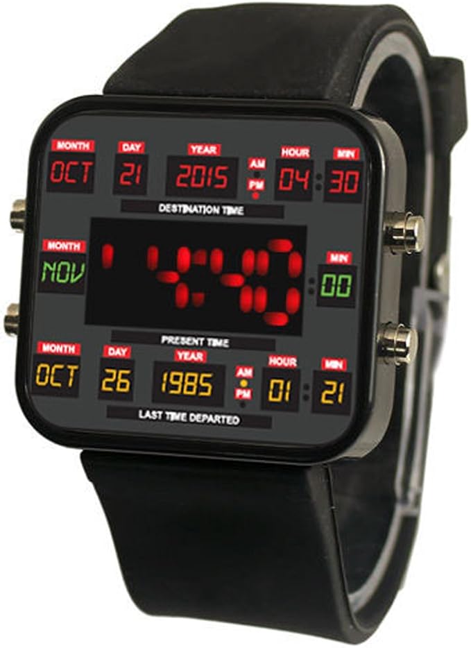 Back to The 80s Retro Future Time Circuit Themed Unisex Adult Men's ...