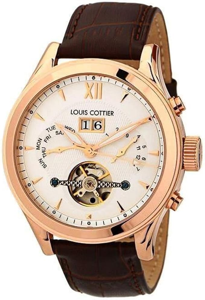 Louis Cottier - Watch Atlantis White Dial - Steel Case - Leather ...