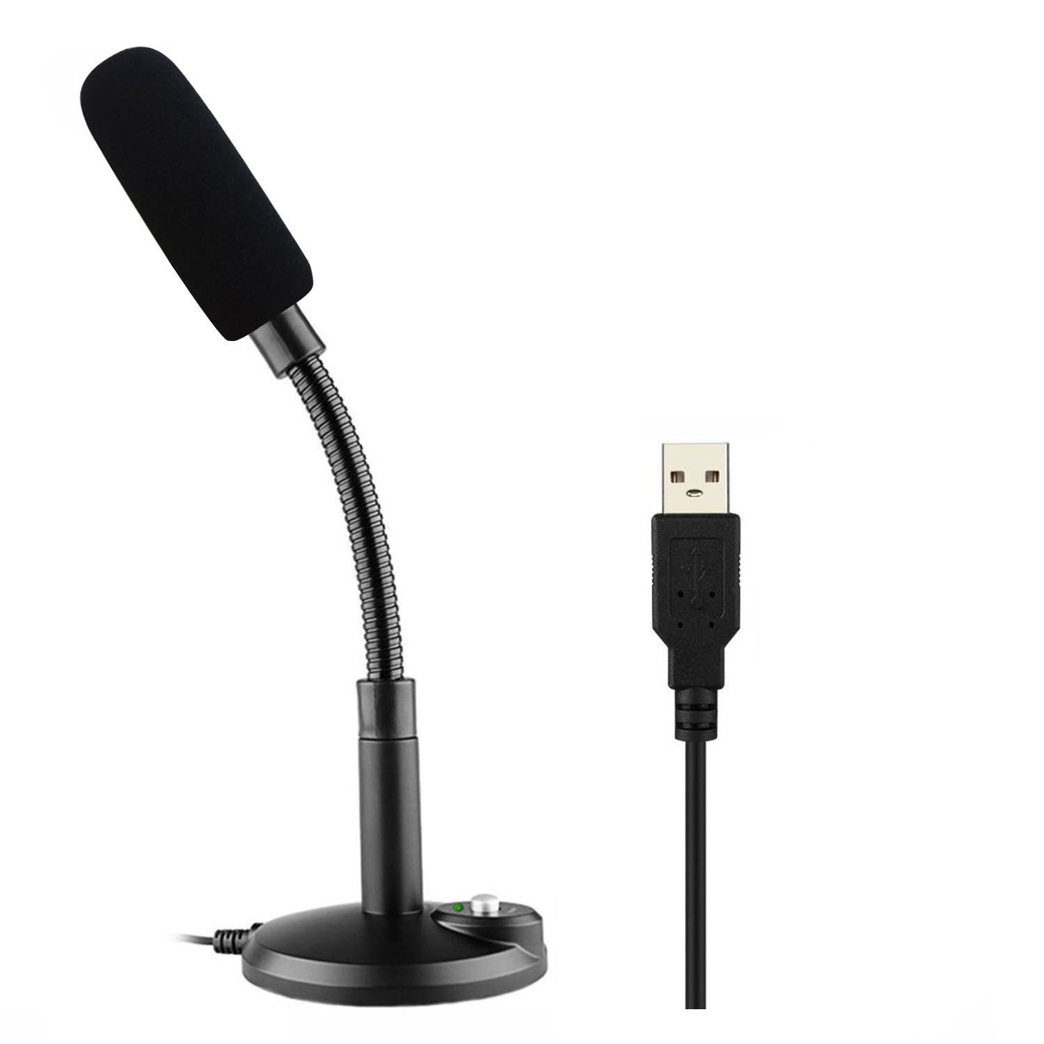 USB Microphone,ZAFFIRO Computer Microphone Plug & Play Home Studio USB ...