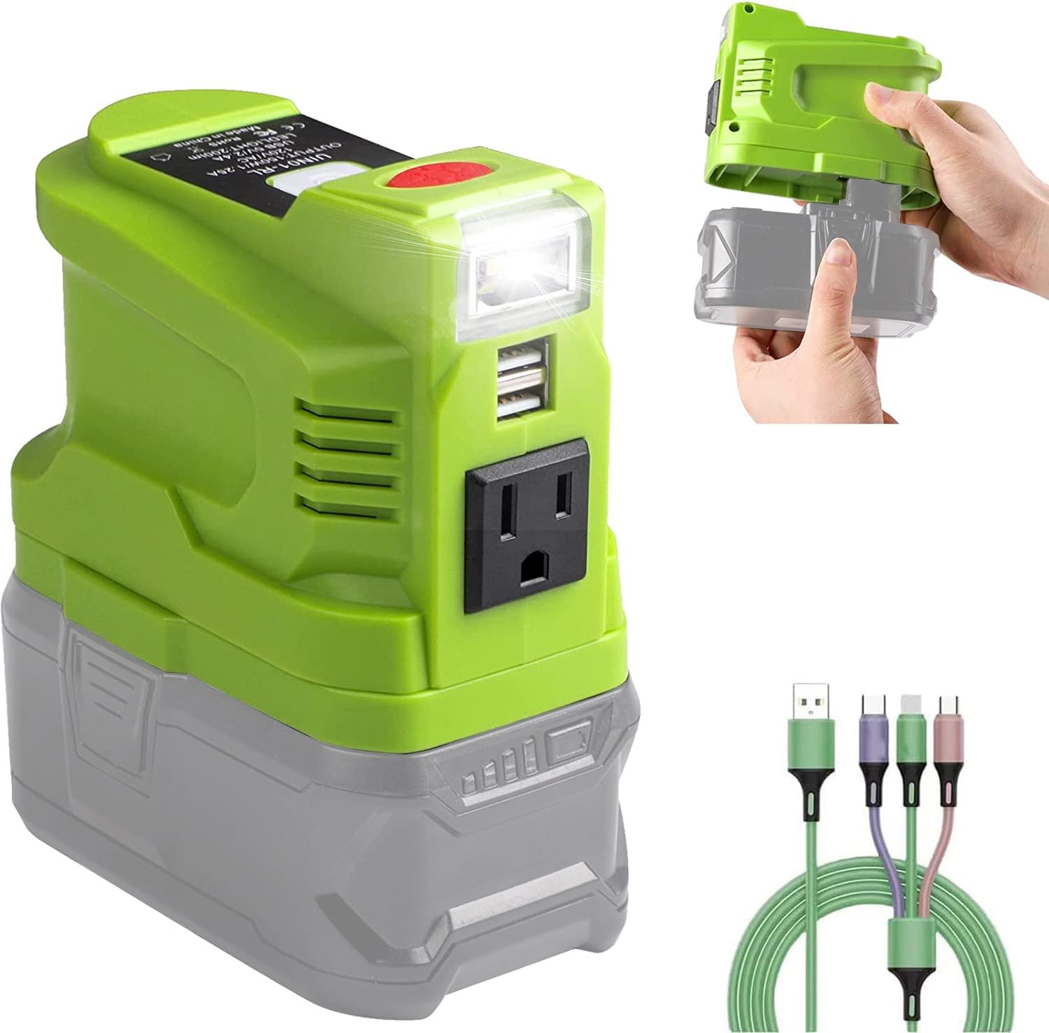 Mua 150W Powered Inverter Generator for Ryobi 18V Lithium Battery，ryobi Battery Inverter Power ...