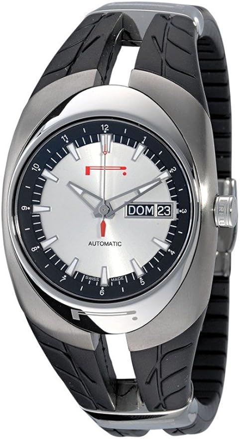 Amazon.com: Pirelli Pzero Tempo Men's Swiss Automatic Date Black Rubber ...