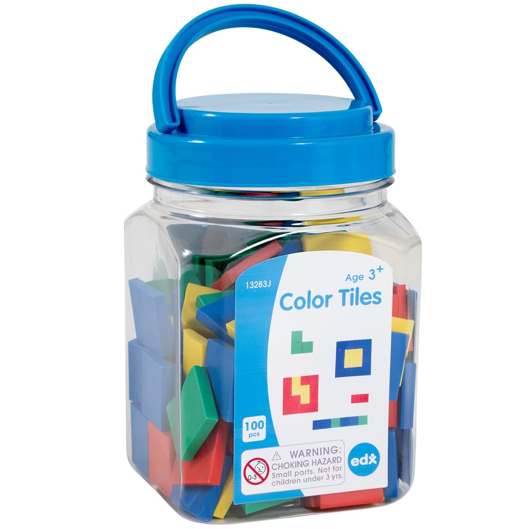 Mua edxeducation Color Tiles | Mini Jar | Set of 100 | Counting and ...