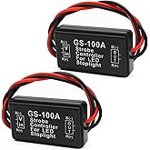 Amazon.com: 2PCS 6V-30V GS-100A LED Brake Light Flasher with Pre-Wired,Universal Pulsing Strobe ...