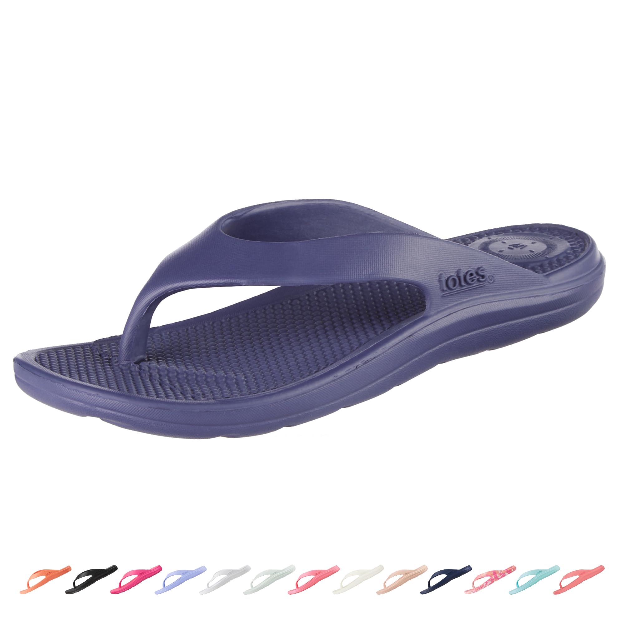 totes Women's Everywear Lightweight Waterproof Ara Flip Flop Sandal