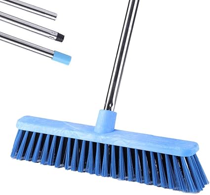 YONILL Floor Scrub Brush with Long Handle Large Deck 48" Shower ...
