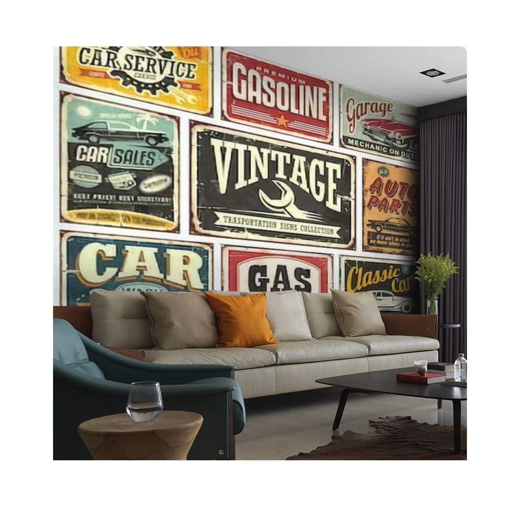 Mua Self Adhesive Wallpaper Roll Paper Vintage Transportation Signs ...