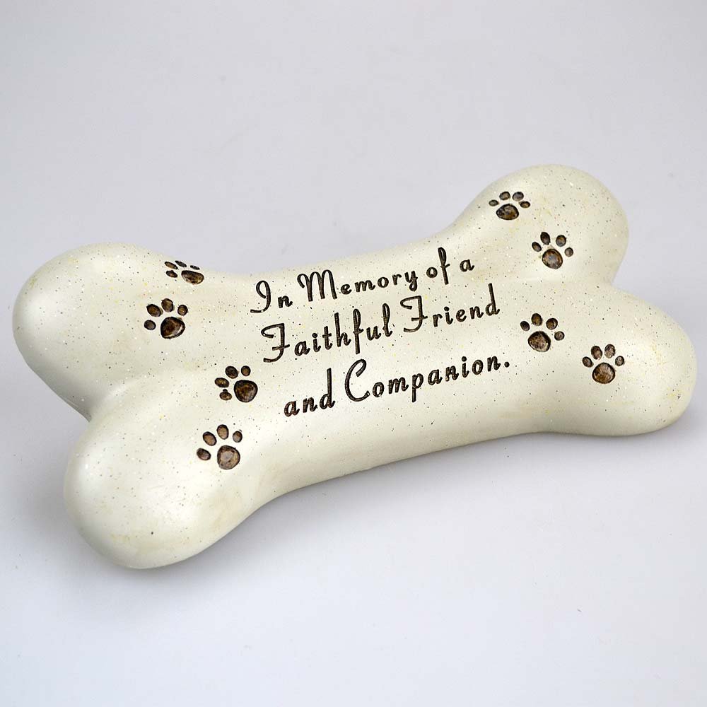 Angraves Dog Bone Memorial Memento Plaque Tribute: Amazon.co.uk ...