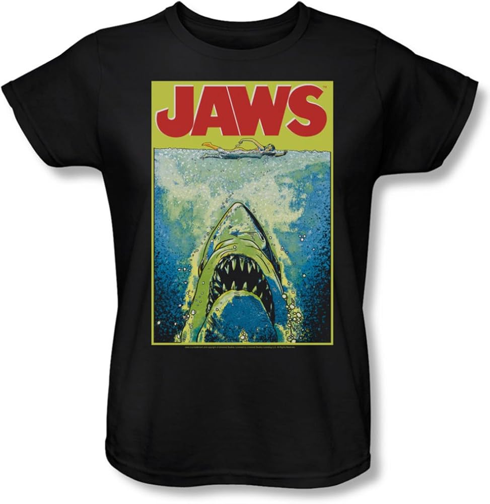 Amazon.com: Jaws - Womens Bright Jaws T-Shirt: Clothing