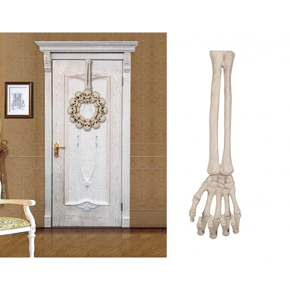 Skeleton Hand Wreath Hanger Hook for Halloween Front Door Decoration ...