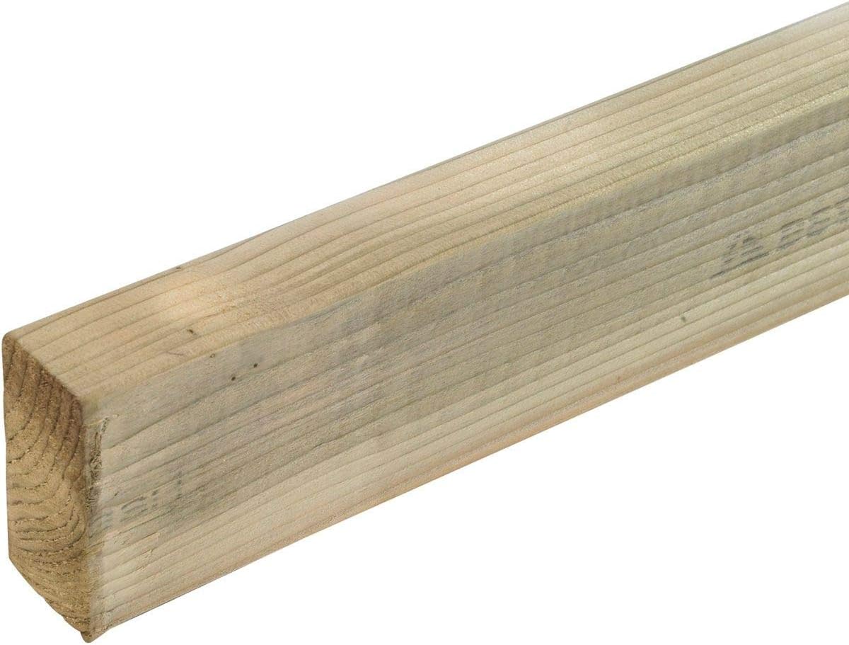 4"X2" Sawn Batten C16 Treated Joist Wood Wooden Fence Trellis 2 Meter 6 ...