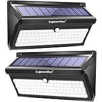 Luposwiten 100 LED Solar Lights Outdoor Waterproof - 2000 Lumens Solar ...