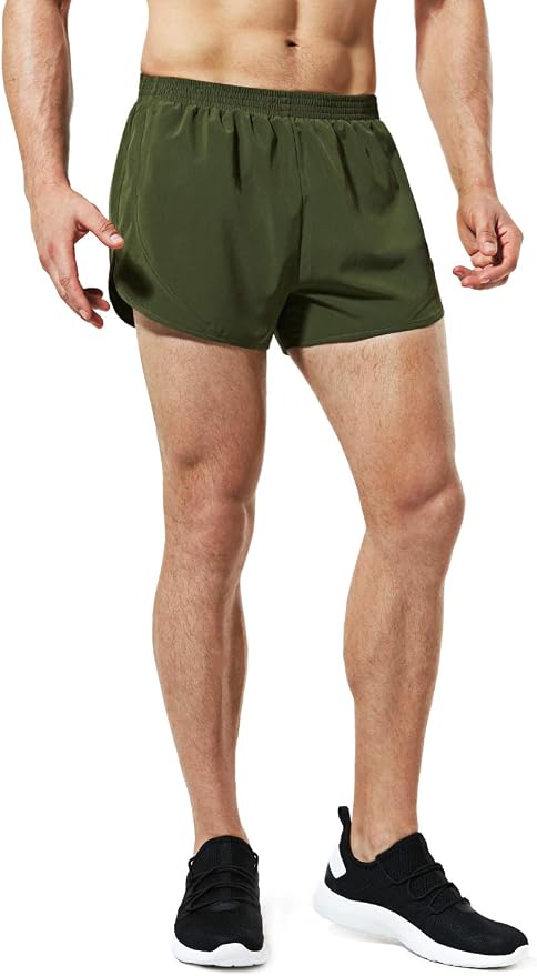TSLA Men's 3 inches Quick-Dry Mesh Liner Pace Running Shorts Jogging ...