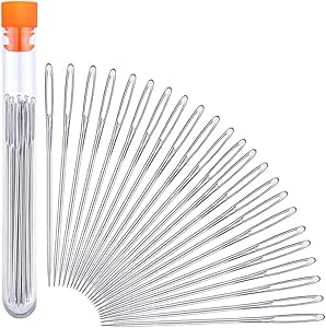 Amazon.com: 23 PCS Large Eye Sewing Needles, 2.36in Sewing Sharp ...