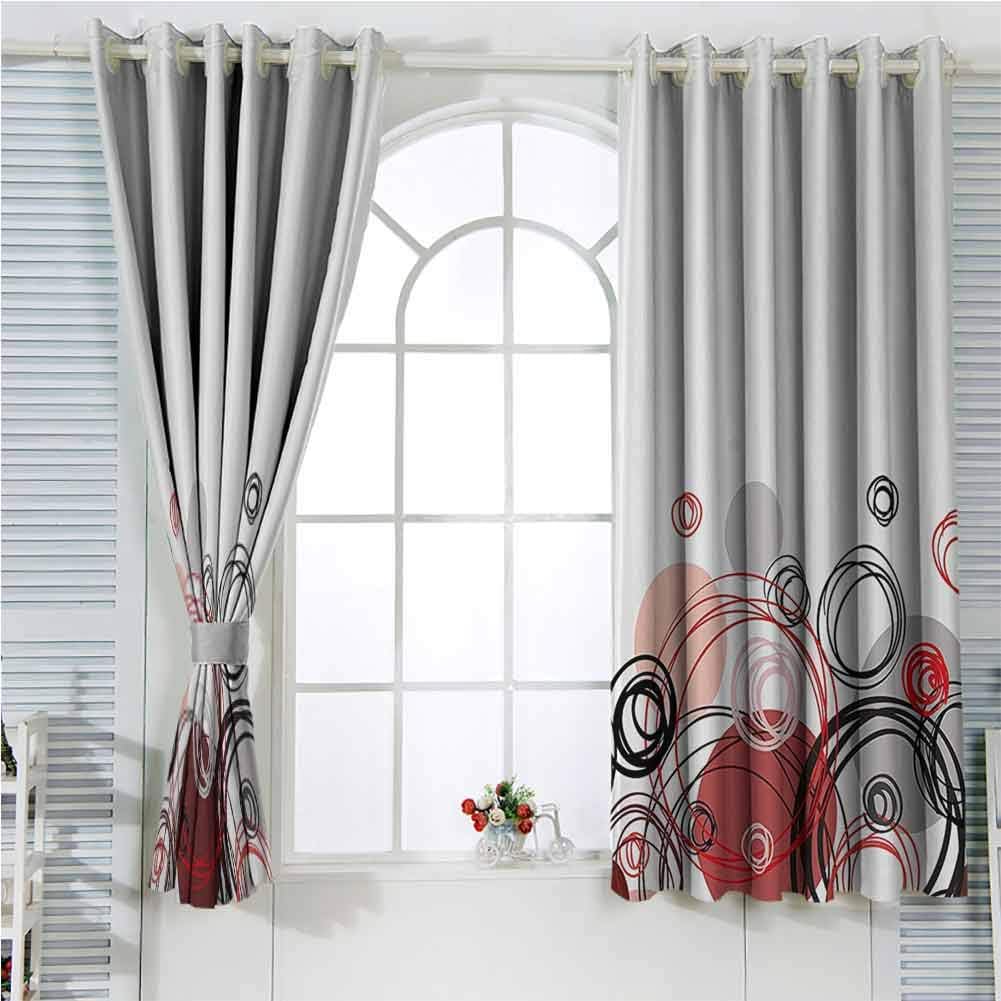 Aishare Store Abstract Thermal Insulating Window Drapes，Horizontal ...