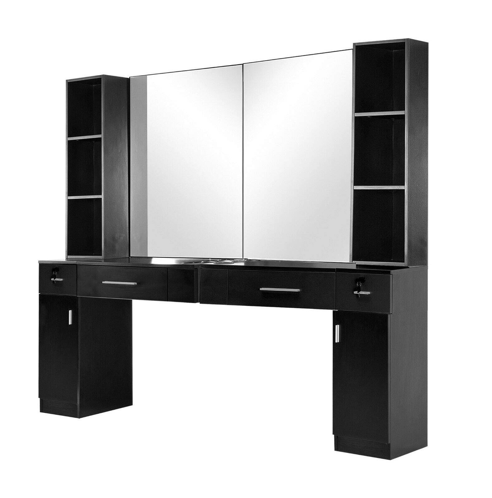 Mua BarberPub Wall Mount Barber Station Hair Styling with Mirror ...