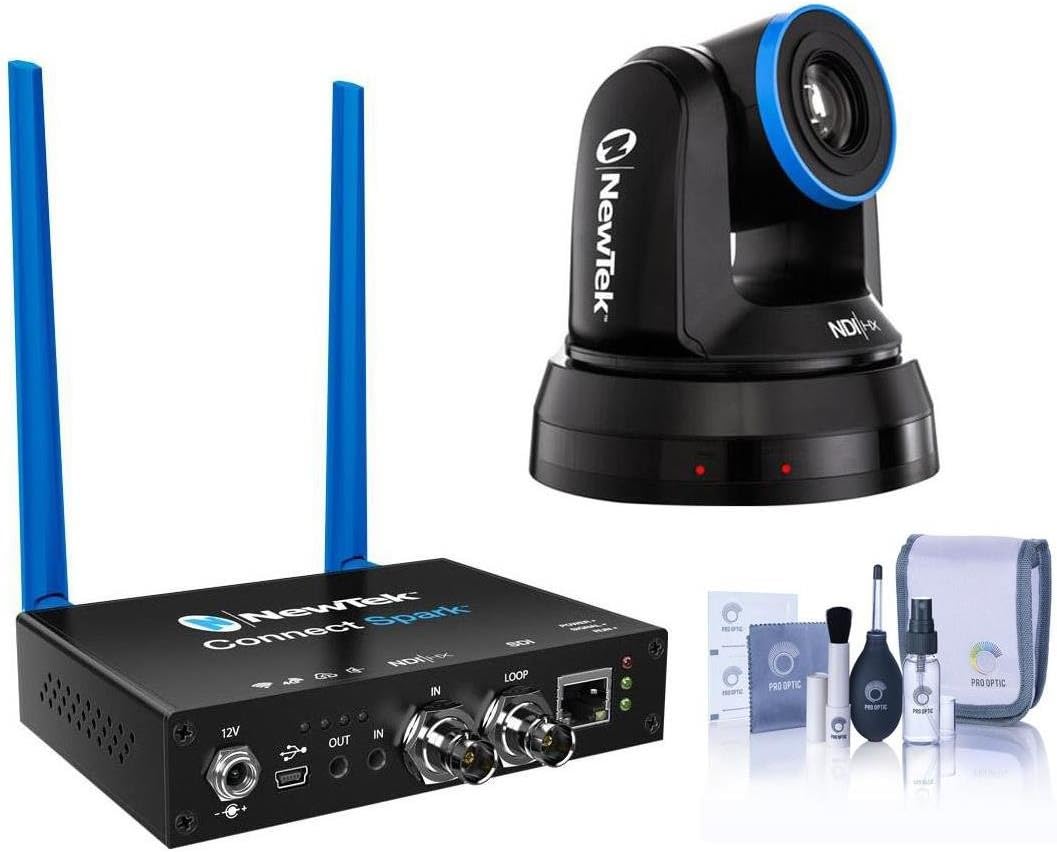NewTek NDIHX-PTZ1 NDI PTZ Camera Connect Spark SDI, Cleaning Kit ...