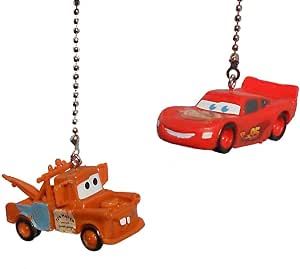 2 NEW Disney Cars Ceiling Fan Pulls Light Lamp - Ceiling Fan Pull Chain ...