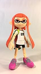 Amazon.com: World of Nintendo Inkling Girl with Blaster Action Figure ...