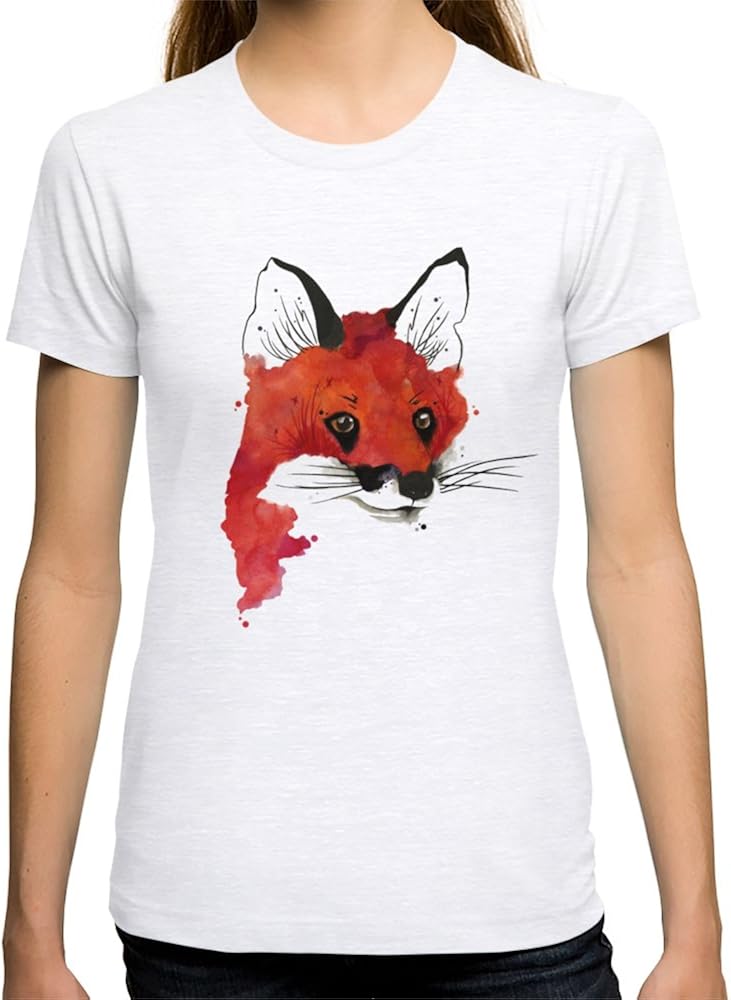 Society6 Women's Red Fox T-Shirt X-Large Ash Grey at Amazon Women’s ...