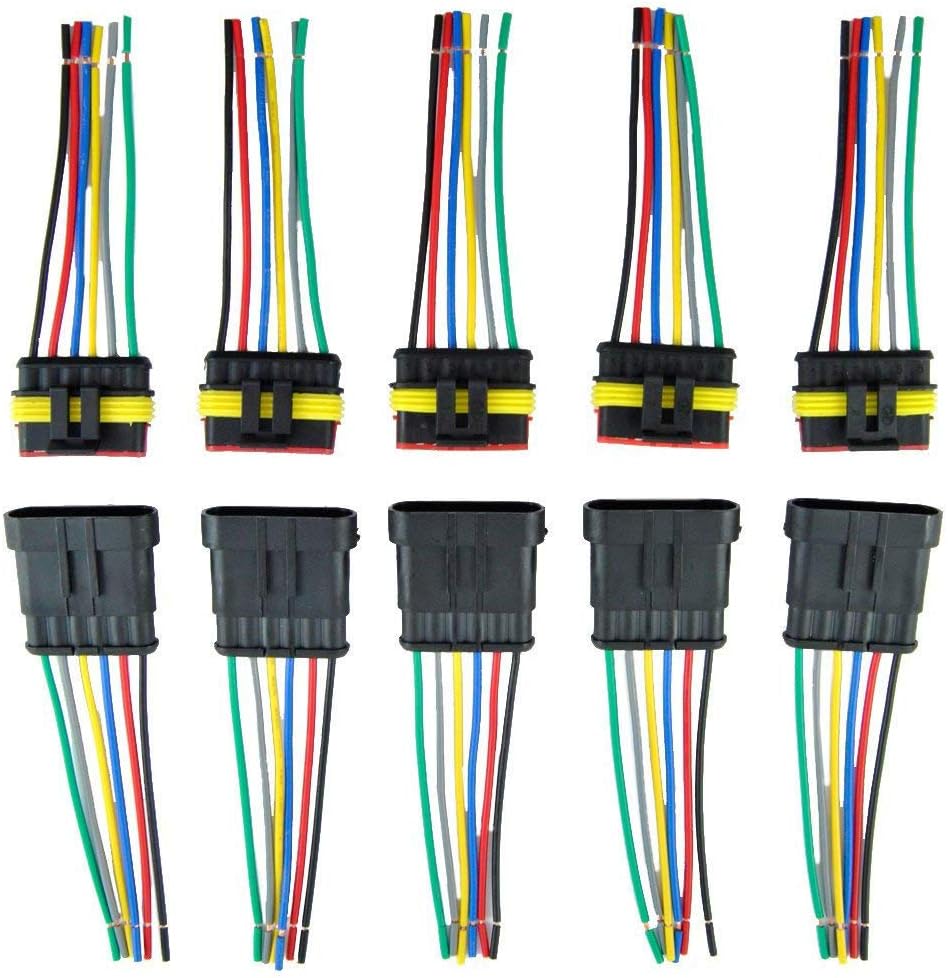 ZYTC 6 Pin Way Car Waterproof Wire Connector Plug Auto Electrical Wire ...