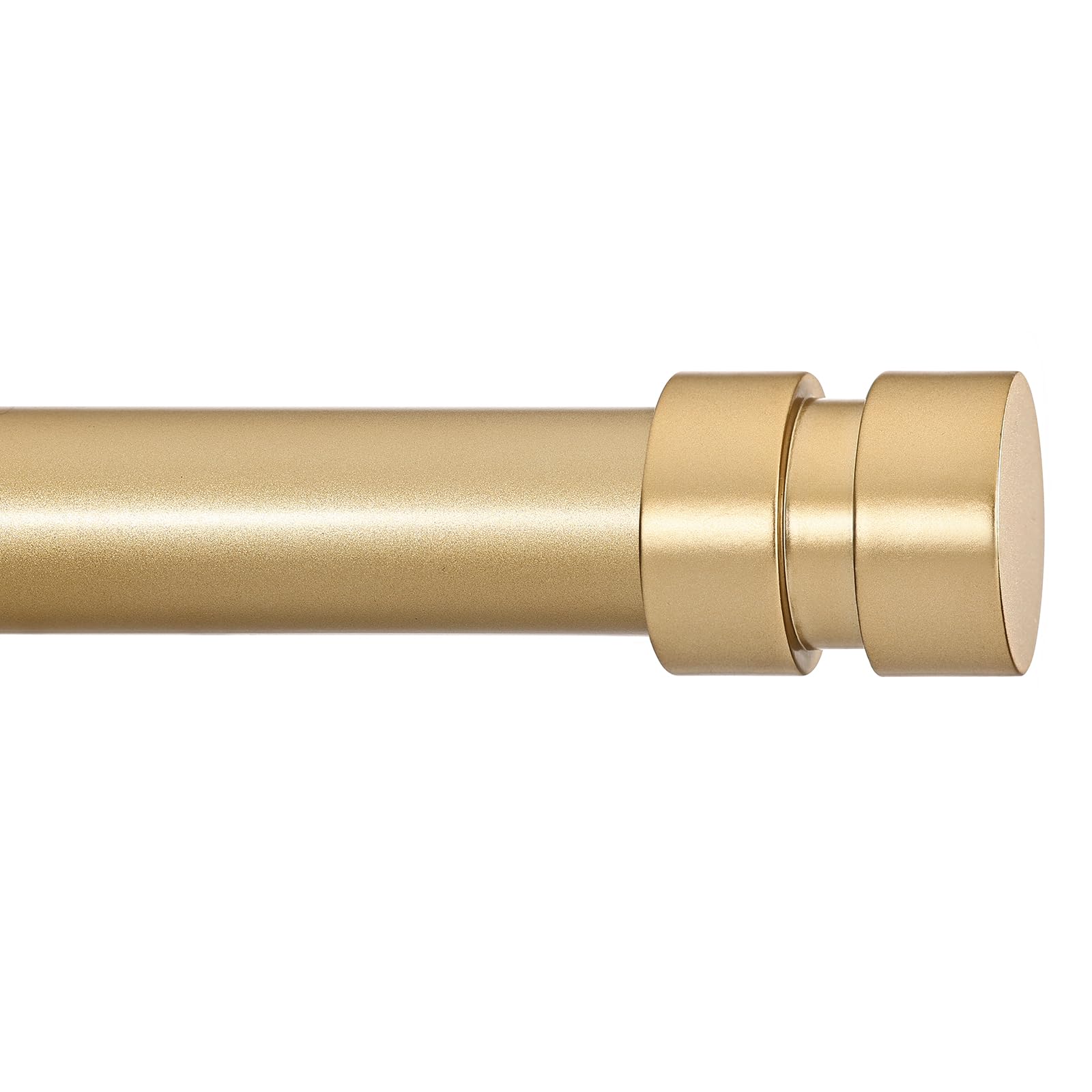 Briofox Gold Curtain Rods for Windows 66 To 120 Inch Heavy Duty Modern ...