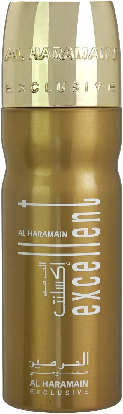 Al Haramain Perfumes Excellent Gold Deodorant Body Spray – BigaMart