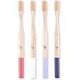 Amazon.com : Native Birds Bamboo Toothbrush with Soft Charcoal Infused ...