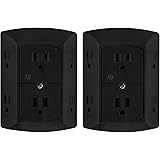 Amazon.com: GE 6-Outlet Extender, Grounded Wall Tap, Adapter Spaced ...
