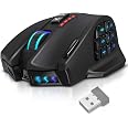 UtechSmart Venus Pro RGB Wireless MMO Gaming Mouse, 16,000 DPI Optical ...