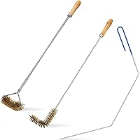 Amazon.com: 3 Pieces Brass Bristles Fryer Cleaning Tools Including l ...