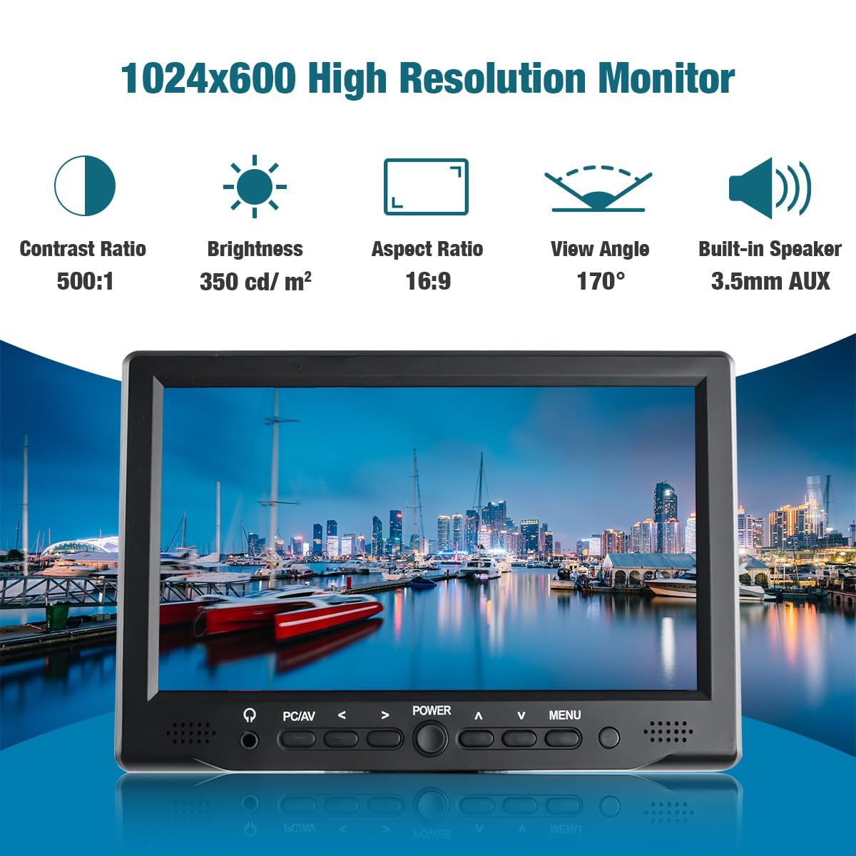 Mua 7 inch Monitor | 1024X600 | HDMI | PC, TV, Camera, Gaming ...