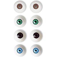 Amazon.com: Realistic Acrylic Halloween Eyeball 1 Pairs Half Round ...