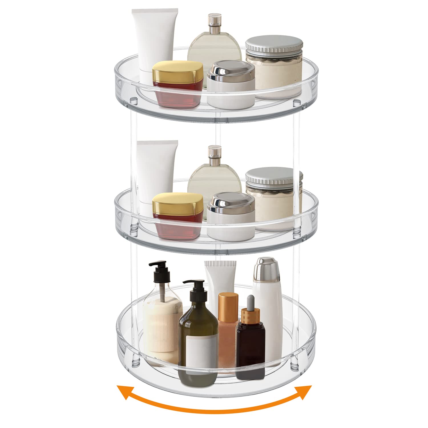 VAEHOLD 3 Tier Lazy Susan Turntable Spice Rack Organizer for Kitchen ...